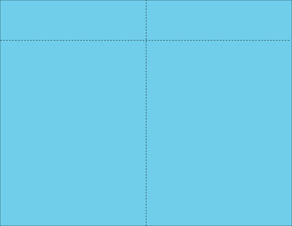 Lunar Blue Astrobright Signs - Choose Your Perforation – grocerysigns.com