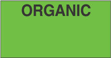 Green Organic Monarch Labels - Monarch 1110 Series – grocerysigns.com