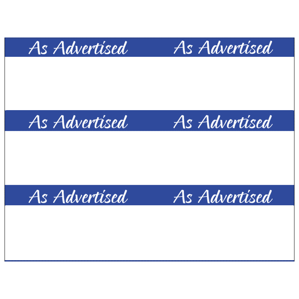 As Advertised 6up Sign - #40286 – grocerysigns.com