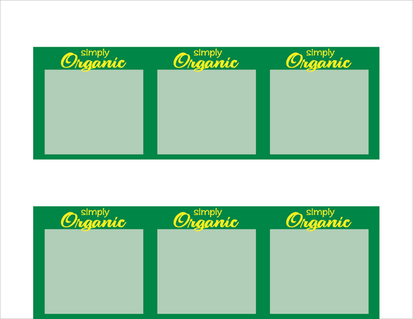 Simply Organic 6up Sign – grocerysigns.com